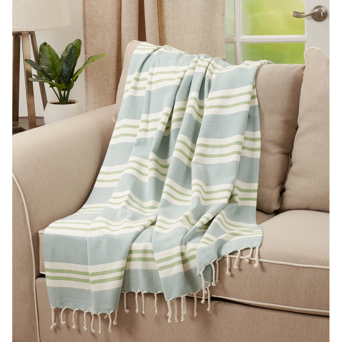 Saro Sevan 100% Cotton Throw | Wayfair